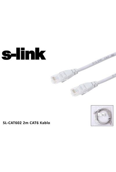 S-Link Sl-Cat602 2M Cat6 Kablo