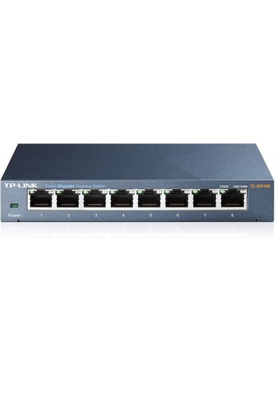 TP-LINK TL-SG108 8-Port 10/100/1000Mbps Qos Destekli Tak ve Kullan % 72 Enerji Tasarruflu Gigabit Switch TP-LINK TL-SG108 8-Port 10/100/1000Mbps Qos Destekli Tak ve Kullan % 72 Enerji Tasarruflu Gigabit Switch