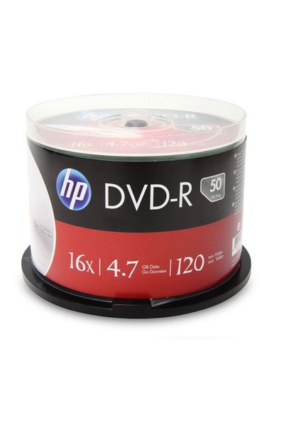 HP DVD-R 16X 50li Spindle 4.7GB 120dk (DME00025-3) HP DVD-R 16X 50li Spindle 4.7GB 120dk (DME00025-3)