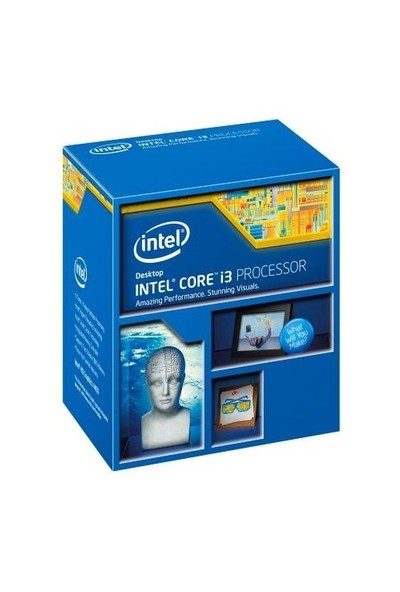 Intel Core i3 4130 3.4GHz 3MB Cache LGA 1150 İşlemci Intel Core i3 4130 3.4GHz 3MB Cache LGA 1150 İşlemci