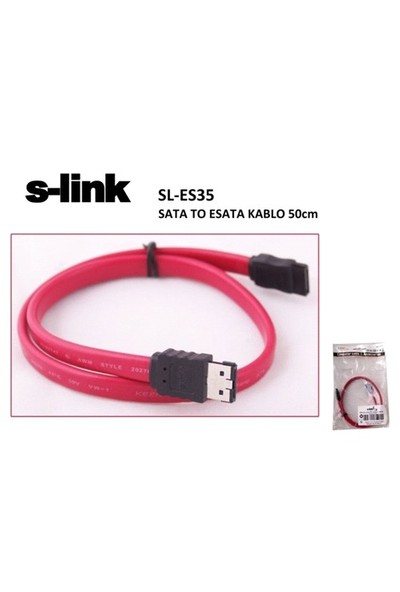 S-Link Sl-Es35 Sata To Esata 50Cm E-Sata Kablosu S-Link Sl-Es35 Sata To Esata 50Cm E-Sata Kablosu