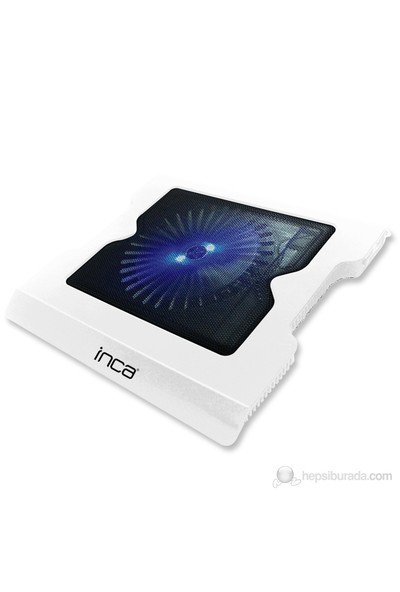 Inca INC-336DXB Ultra Performans 16cm Super Sessiz Led Fan Metal Izgara USB HUB 7”-15,4” Beyaz Notebook Soğutucu
