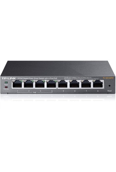 TP-LINK TL-SG108PE 8 Port Gigabit / 4 Port POE Smart Switch TP-LINK TL-SG108PE 8 Port Gigabit / 4 Port POE Smart Switch