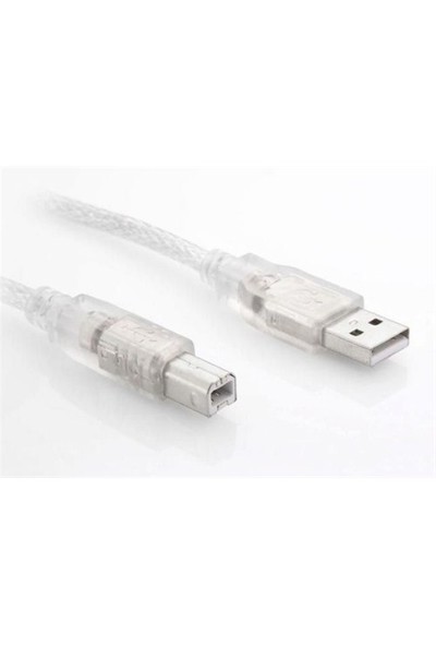 S-Link Sl-U2005 S-Lınk 5 Metre Usb 2.0 Şeffaf Yazıcı Kablosu