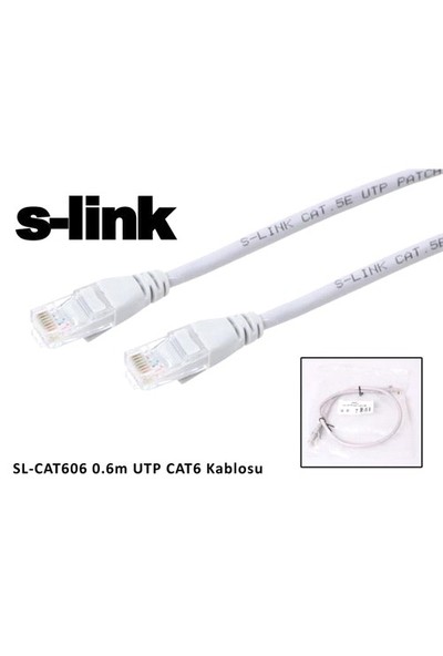 S-Link Sl-Cat606 0.6M Utp Cat6 Kablosu
