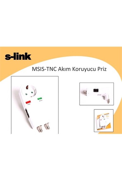 S-Link Msıs-Tnc Akım Koruyucu Priz