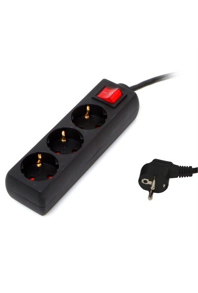 S-link SPG8-3-30 3m 3Lü Akım Koruyuculu Kutu Siyah Priz S-link SPG8-3-30 3m 3Lü Akım Koruyuculu Kutu Siyah Priz