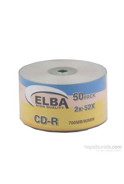 Elba Cd-R 700Mb-80Mın 56X 50Li Shrink Elba Cd-R 700Mb-80Mın 56X 50Li Shrink