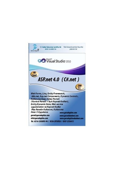 Görsel Eğitim Visual Studio Net 2010 Bölüm 2 Görsel Eğitim Visual Studio Net 2010 Bölüm 2