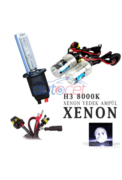 AutoCet H3 8000K Xenon Yedek Ampulü 2924a AutoCet H3 8000K Xenon Yedek Ampulü 2924a