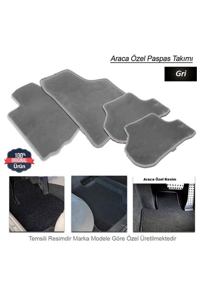 Schwer Bmw E46 Halılı Oto Paspas Seti Gri-4577 Schwer Bmw E46 Halılı Oto Paspas Seti Gri-4577