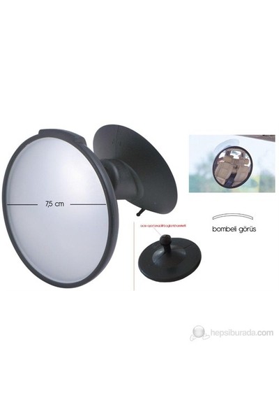 ModaCar BOMBELİ YUVARLAK İç Vantuzlu Ayna