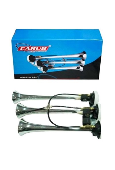 Arap Kornası Marco Tipi 12V Kromaj Boru Carub Arap Kornası Marco Tipi 12V Kromaj Boru Carub