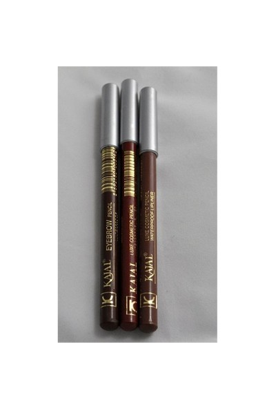 Kajal Kaş&Dudak Kalemi 3 Lü Paket