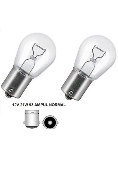 Schwer 12V 21W 93 Ampül Beyaz Standart Schwer 12V 21W 93 Ampül Beyaz Standart