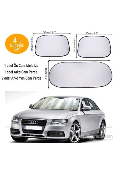 Schwer 4 lü Araba Güneşlik Perde Seti 9421