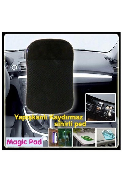 Magic Pad Kaydırmaz Yapışkanlı Sihirli Ped | Siyah 115029