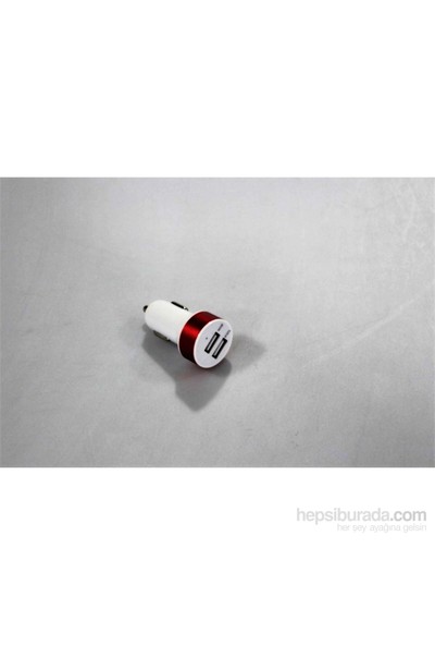 Space Çakmak Soketi Çift Usb'li / Kırmızı