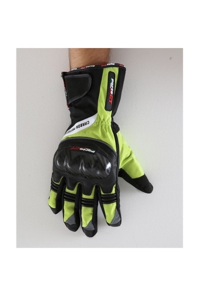 Forte Gt 19 Kışlık Su Geçirmez 3D Carbon Korumalı Yeşil Eldiven
