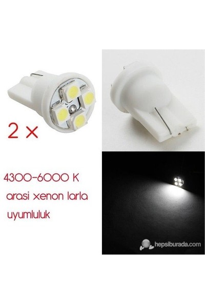 Space Dekoratif Led Ampul T10-(2X4 Smd Led)Byz 12V Laam117112 Space Dekoratif Led Ampul T10-(2X4 Smd Led)Byz 12V Laam117112