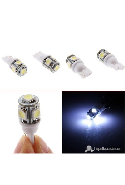 ModaCar SMD Mavi 5 Ledli T10 Park Ampülü ModaCar SMD Mavi 5 Ledli T10 Park Ampülü