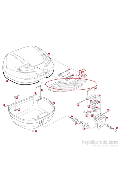 Gıvı Z1648fr Çanta Reflektörü Orta Grı E340 Gıvı Z1648fr Çanta Reflektörü Orta Grı E340