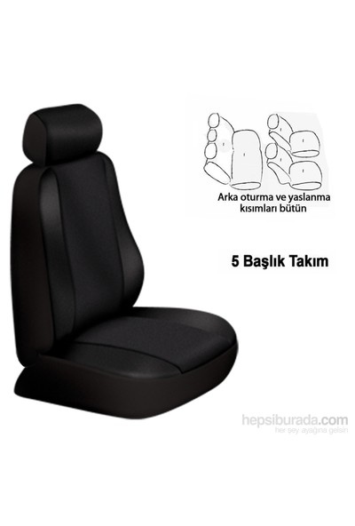 Trendline Oto Koltuk Kılıfı Siyah