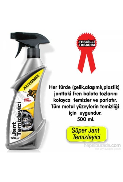 Automix Süper Jant Temizleyici Ve Parlatıcı Automix Süper Jant Temizleyici Ve Parlatıcı