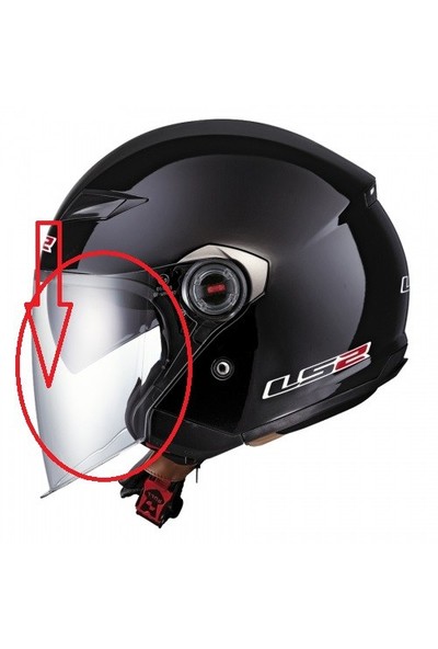 Ls2 Of569 Track Kask Camı Beyaz Ls2 Of569 Track Kask Camı Beyaz