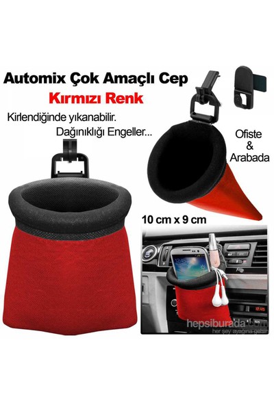 Automix Çok Amaçlı Kese Kırmızı