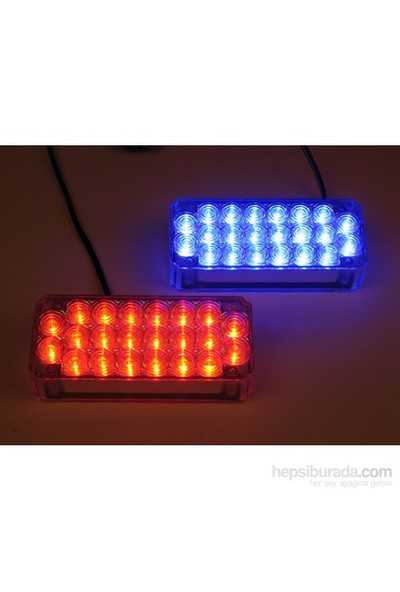 Space Flaşlı İkaz Lambası 44 Led (Kırmızı-Mavi) Lapa17 Space Flaşlı İkaz Lambası 44 Led (Kırmızı-Mavi) Lapa17