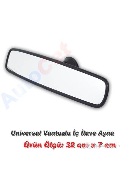 AutoCet Universal Vantuzlu iç ilave Aynası (51472) AutoCet Universal Vantuzlu iç ilave Aynası (51472)
