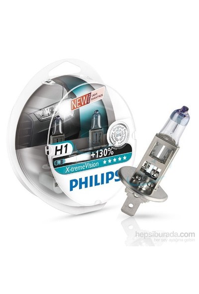 Philips H1 X-treme Vision 2'li Ampul Seti- %130 DAHA FAZLA IŞIK Philips H1 X-treme Vision 2'li Ampul Seti- %130 DAHA FAZLA IŞIK