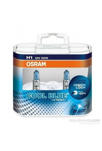 Osram H1 Cool Blue İntense 2'li Ampul Seti * BEYAZ IŞIK ETKİSİ Osram H1 Cool Blue İntense 2'li Ampul Seti * BEYAZ IŞIK ETKİSİ