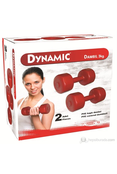 Dynamic 3 KG Vinyl Dambıl Set