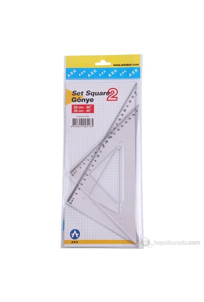 Ark Gönye seti 26 cm X 45 derece- 26 cm X 60 derece Ark Gönye seti 26 cm X 45 derece- 26 cm X 60 derece