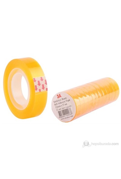 3A Bant 12mm x 27m 12'li Paket 3A Bant 12mm x 27m 12'li Paket