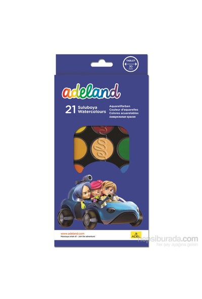 Adeland Suluboya 21 Renk (30mm) Adeland Suluboya 21 Renk (30mm)