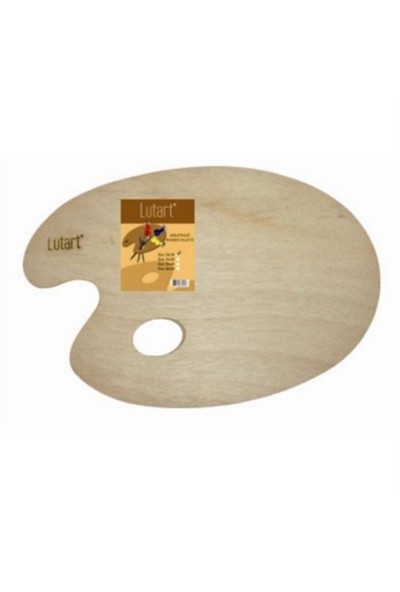 Lutart Oval Ahşap Palet 30X40 Cm Lutart Oval Ahşap Palet 30X40 Cm