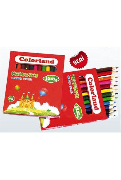 Colorland 12 Renk Kısa Kuruboya Color-Kub02 Colorland 12 Renk Kısa Kuruboya Color-Kub02
