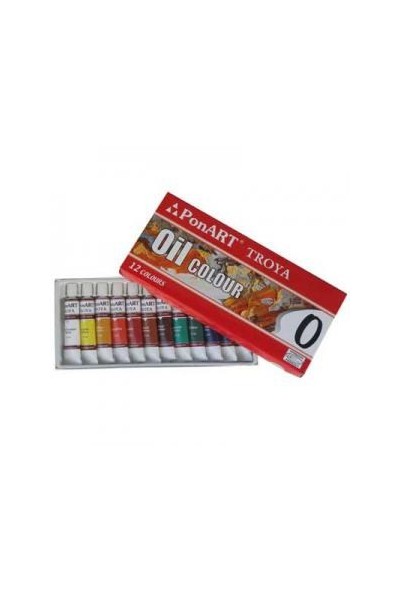Ponart Troya Yağlı Boya 12 Renk X 12 Ml. Ponart Troya Yağlı Boya 12 Renk X 12 Ml.