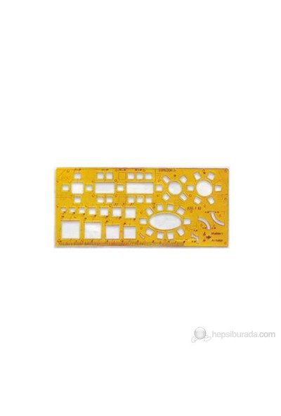 Dfh 1:50 Teknik Şekil Şablonları Mobilya No1