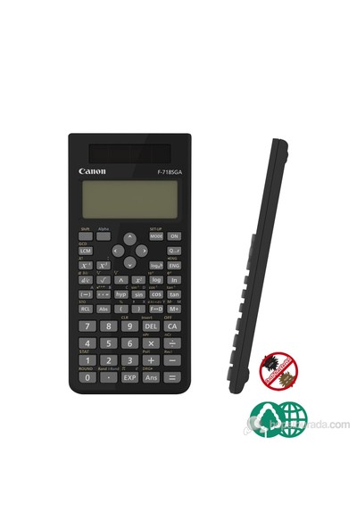 Canon F-718 Sga Bilimsel Anti Bakteriyel Hesap Makinesi Siyah (18 Hane full dot matrix geniş ekran) Canon F-718 Sga Bilimsel Anti Bakteriyel Hesap Makinesi Siyah (18 Hane full dot matrix geniş ekran)