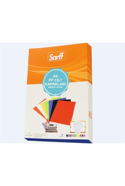 Sarff 450Mic.A4 Opak Beyaz Pp Kapak 50 Ad. 15201106
