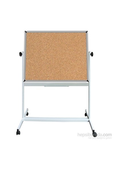 Akyazı 120x200 Mantar Pano Mobil Çift Taraf Panosu