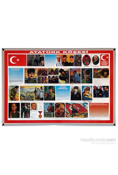 Akyazı 70x100 Atatürk Köşesi (Mdf Çerçeve)