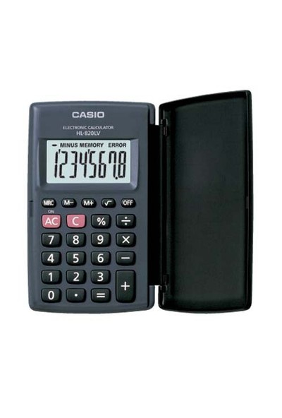 Casio HL-820LV Cep Tipi 8 Hane Hesap Makinesi