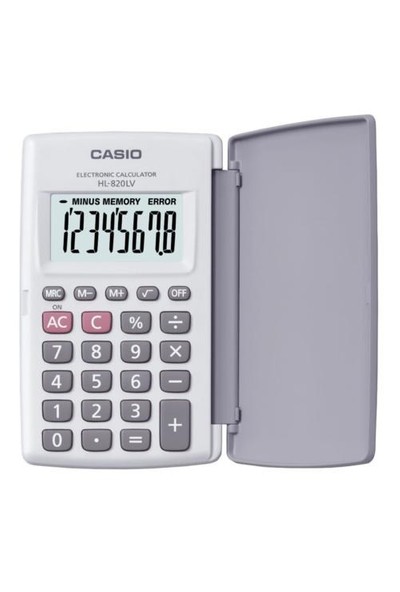 Casio HL-820LV-WE Cep Tipi 8 Hane Hesap Makinesi
