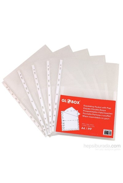 Globox Üstten Kapaklı Şeffaf Dosya 10'Lu 6756 Globox Üstten Kapaklı Şeffaf Dosya 10'Lu 6756
