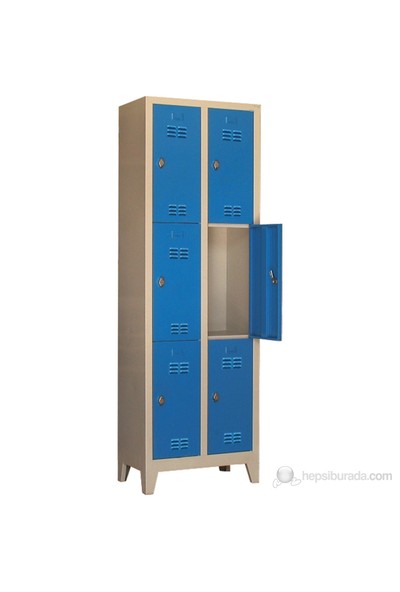 Jessan Ofis Altılı Soyunma Dolabı Jessan Ofis Altılı Soyunma Dolabı